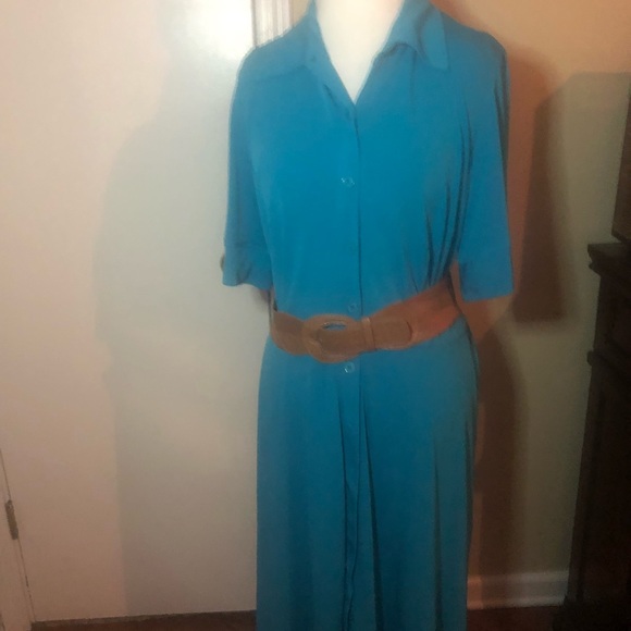 Dresses | Plus Size Turquoise Collar Dress | Poshmark